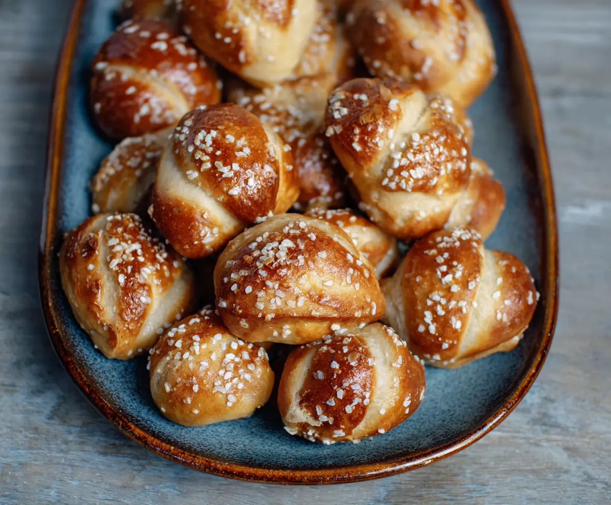 Soft Sourdough Pretzel Bites