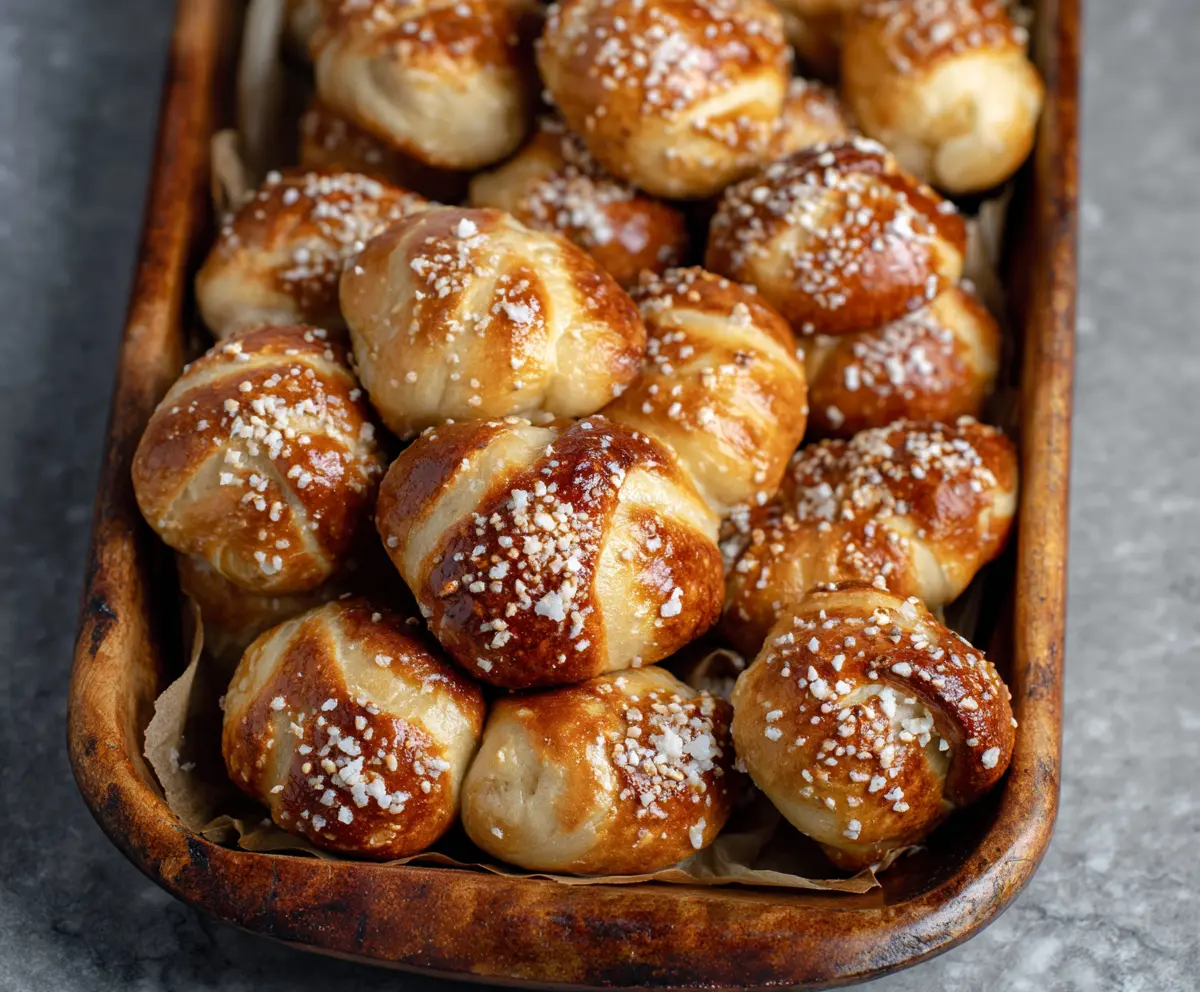 Soft Sourdough Pretzel Bites